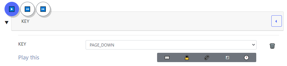 How can I insert a “page-down” command? – Testup